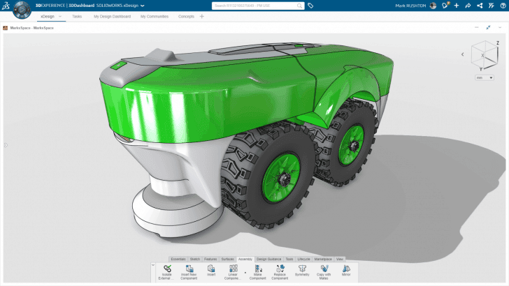 Rollen der 3DEXPERIENCE Plattform: 3D Creator (xDesign)