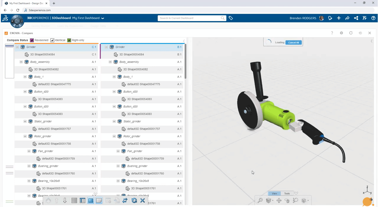 3D-Inhalte einfach vergleichen - 3DEXPERIENCE