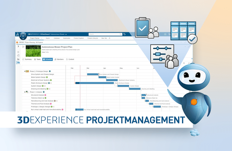 3DEXPERIENCE Projektmanagement
